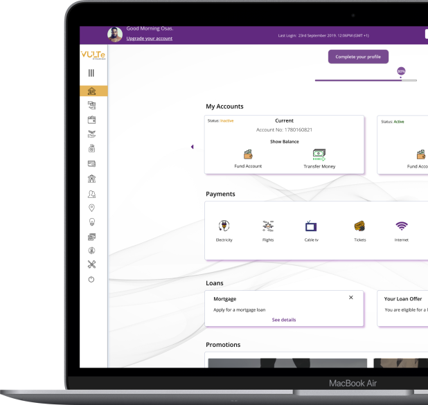 VULTe Digital Bank - Polaris Bank Online Banking Platform